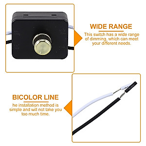 TEHAUX Replacement Knob 2 Pcs Rotary Led Desk Light Led Desk Lamp Led Dimmer Knob Accessories for Lamp Table Light Accessories Knob for Table Light Table Lamp Dimmer Promise Dimmers