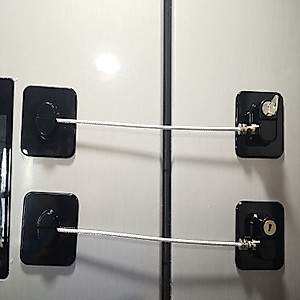 YEYA Fridge Lock No Drill Child Safety Proof Cabinet Latches