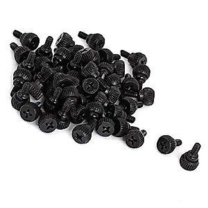 PC for Computer Case Thumbscrews M3.5 Thumb Screws Black 50 Pcs - (Black) SCRW-205571