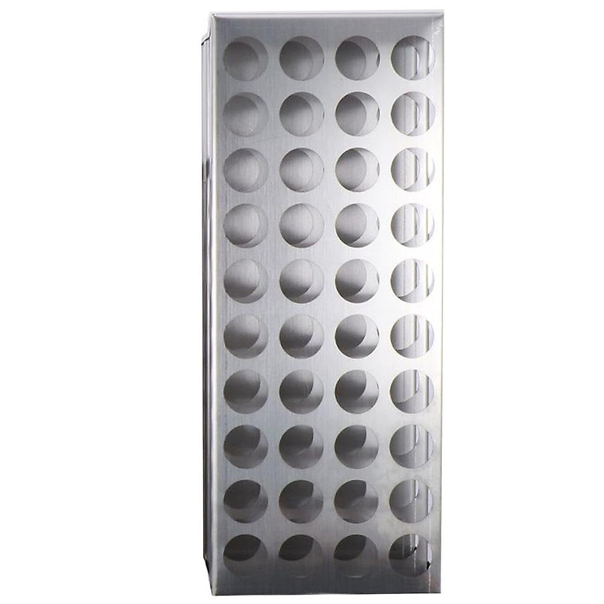 AllGIFT 304 Stainless Steel Test Tube Holder Lab Stand Rack 40 Hole 3 Layer for Test, Caulking, Paint Tubes(15-18mm)