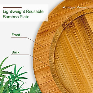 EcoLuxe Outdoor Camping Dinnerware Bundle, Tea Infused Tumbler, Plate, 6 Utensils with Case, Bamboo Toothbrush with Replaceable Bristle, Organic Floss, Comb, 12 Items