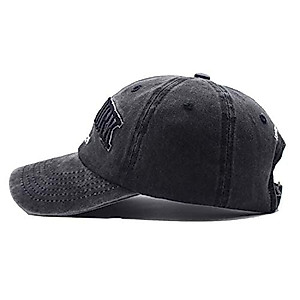 Women &Men New-York Letter Baseball Cap - Vintage Washed Denim Twill Dad Hat for Women Men