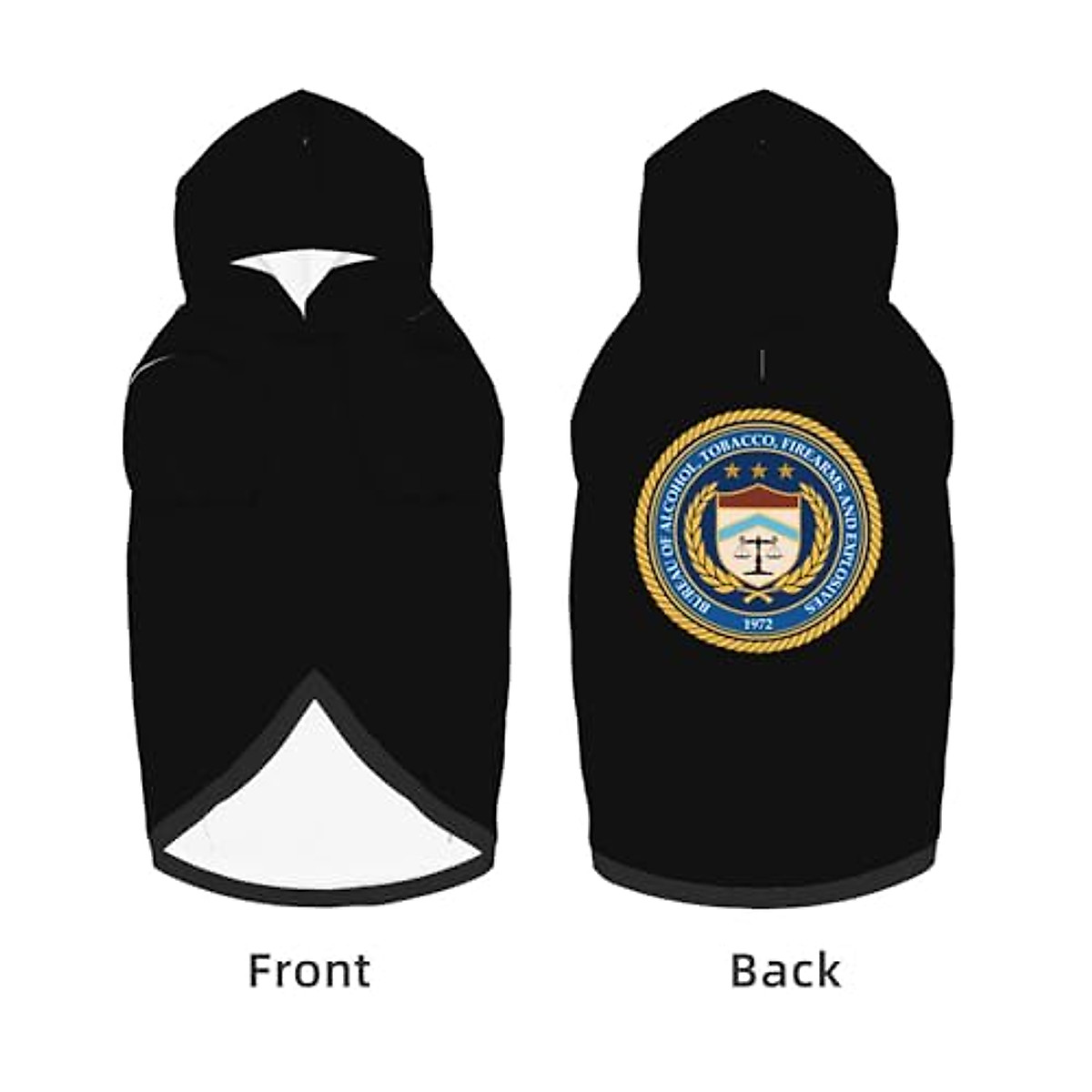 US Bureau of Alcohol Tobacco and Firearms ATF Butter-Soft Dog Hoodie - Premium Comfort for All Breeds