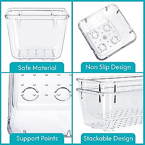 EDENHAUS 22-Piece Drawer Organizer Set – Perfect Storage Solution for Home, Kitchen, Office, and Bathroom – Clear Plastic Drawer Dividers for Easy Organization – Ideal for Keeping Cosmetics & Utensil