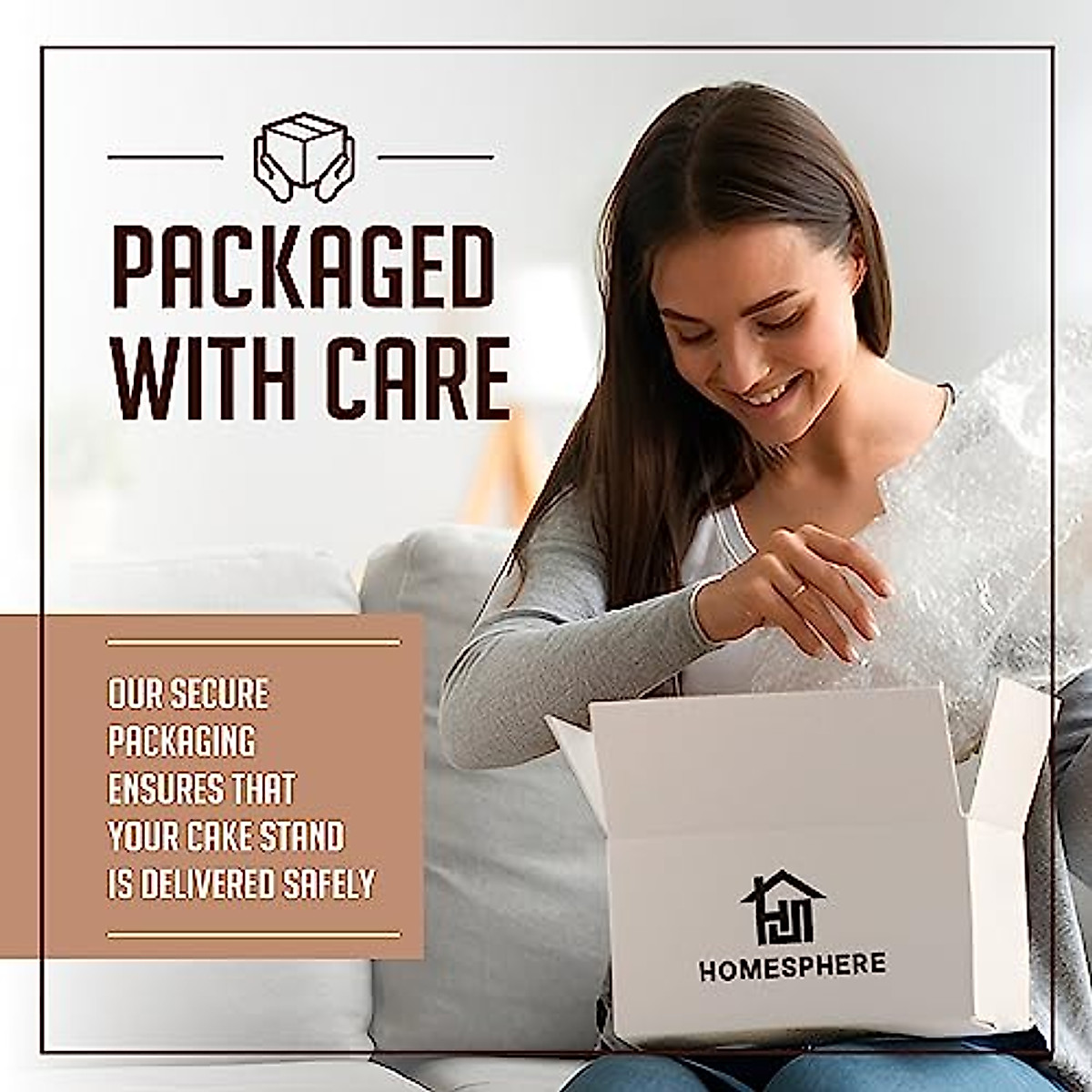 Cake Stand with Acrylic Dome Lid 2-in-1 Multifunctional Round Shatterproof Dessert Table Display Set with Acacia Wood Serving Platter, Veggie Tray, Fruit Bowl, Donut Stand, Nachos Plate by Homesphere