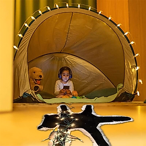 Light Up Fried Cat Rug Funny Aunt Bethany’s Fried Pussycat Rug from National Lampoon’s Humour Christmas Vacation Decoration Carpet, Perfect White Elephant Gift for Family Friends (Warm Lights)