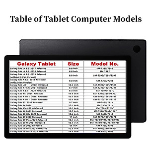 MEOORHE Sleek Comfortable Sleek Leather Tablet Case for Samsung Galaxy A7 Lite A8 A 10.5 A 10.1 Stable Stand Folio Design Edge Reinforced Protector Cover Bumper(Purple,A 10.1 2019 T510)