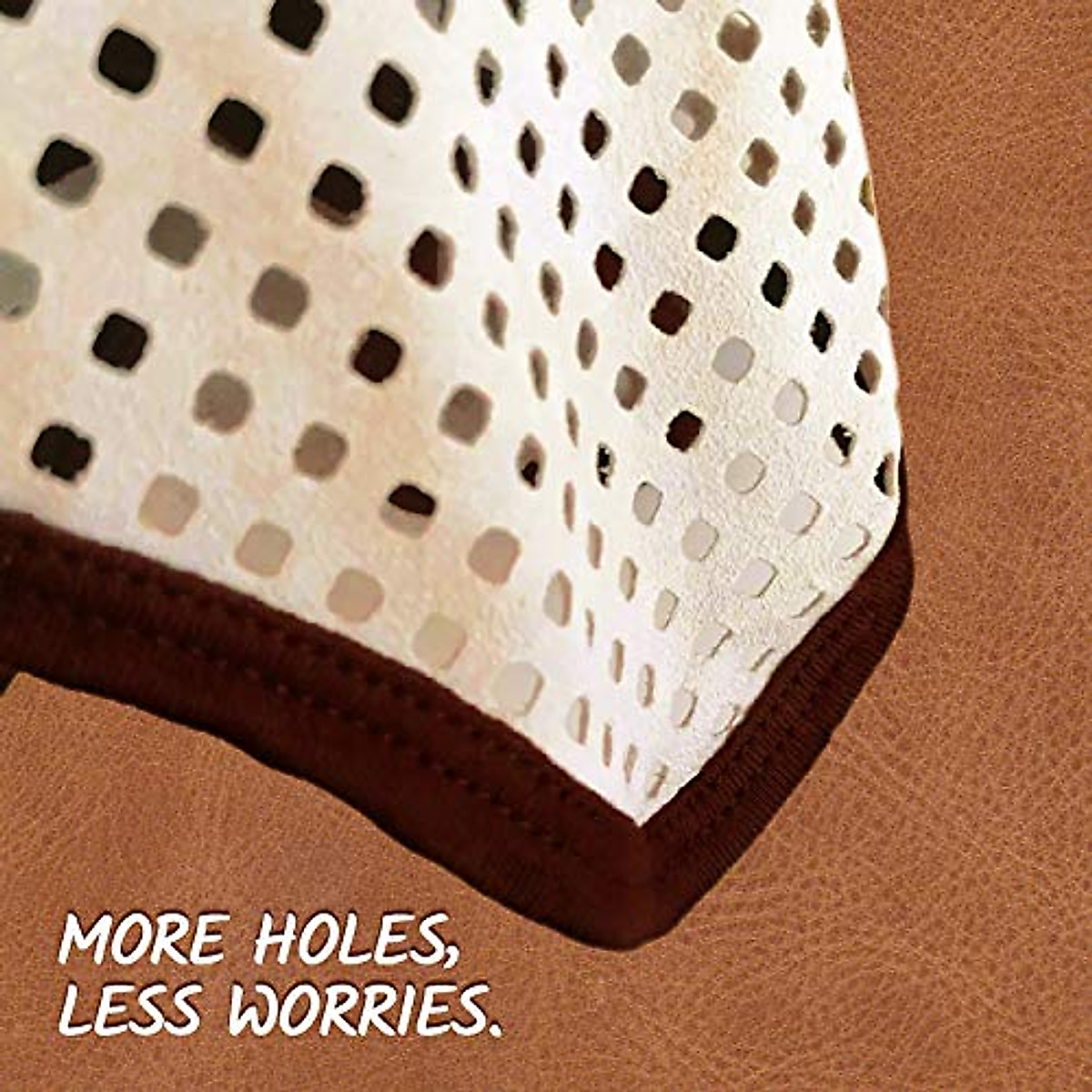 The Safer Baby Lovey | Breathable & Soft Security Blanket | Soft Blanket with Holes for Easy Breathing | Gender Neutral Snuggle Toy Doll | Baby Gift for Newborns | Stuffed Plush Animal - 16x16 Inch