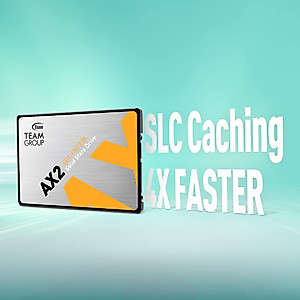 TEAMGROUP AX2 512GB 3D NAND TLC 2.5 Inch SATA III Internal Solid State Drive SSD (Read Speed up to 540 MB/s) Compatible with Laptop & PC Desktop T253A3512G0C101