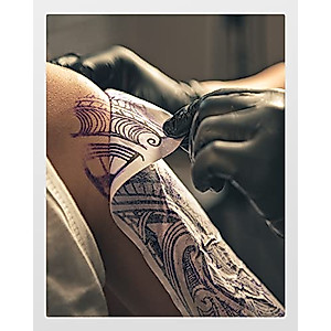 Phomemo Tattoo Transfer Paper - 100 Sheets A4 Size, Thermal Stencil Paper for Tattoo Transfer Kit - Commercial & Personal Use, DIY Tattoo Tracing Paper Compatible with M08F Printer & Tattoo Supplies