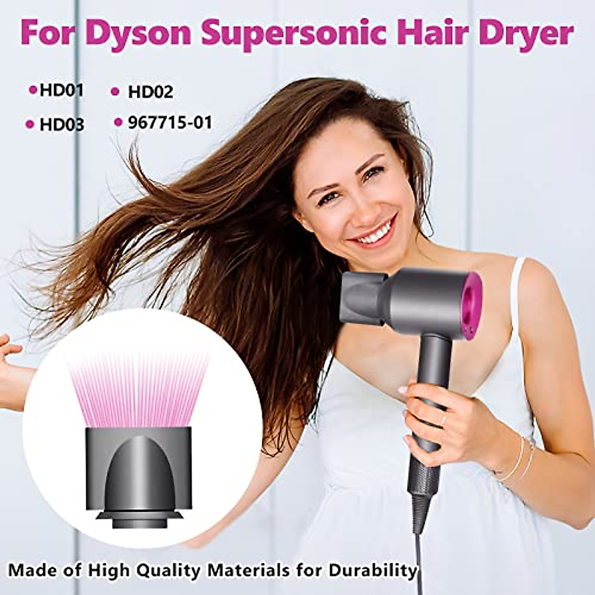 Smoothing Nozzle Tools Attachment for Dyson Supersonic Hair Dryer HD01 HD02 HD03 967715-01