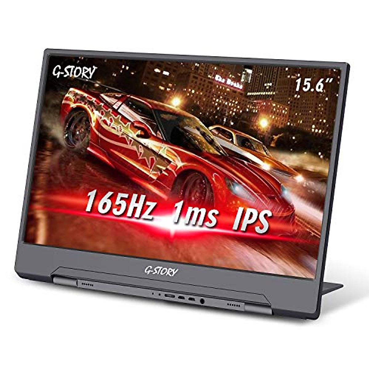 G-STORY 15.6” Portable Monitor, 1ms 165Hz Portable Gaming Monitor (Support 144Hz) Full HD 1080P, IPS Screen USB C Computer Monitor with HDMI Freesync for Laptop PS5 NS Xbox PS4 Phone with Smart Cover