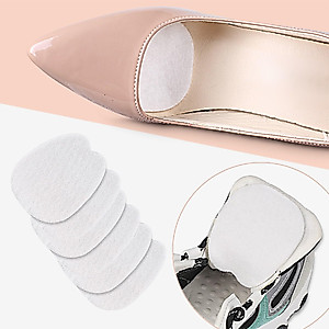 3 Pairs Self-Adhesive Shoe Inserts Tongue Pads Cushion for Shoes Adhesive Tongue Pads for Shoes Tongue Pads Non Slip Tongue Cushion Inserts Shoe Pads for Men and Women (White, One Size)