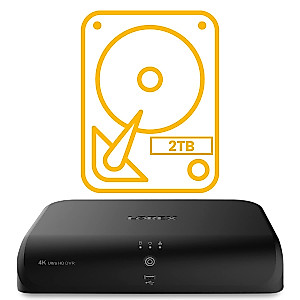 Lorex 4K 8 Channel Wired 2TB DVR - Smart Motion Detection, Face Recognition, Smart Home Voice Control – Add to Lorex Security Cameras for Indoor Outdoor Surveillance Protection