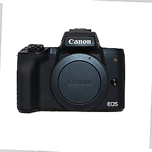 Canon Intl. EOS M50 Mark II Mirrorless Digital Camera (Black) & 15-45mm STM + EF 75-300mm III Lens wEOS M Mount Adapter + 32GB Transcend Memory Card, Shoulder Bag & Essential Accessory Bundle