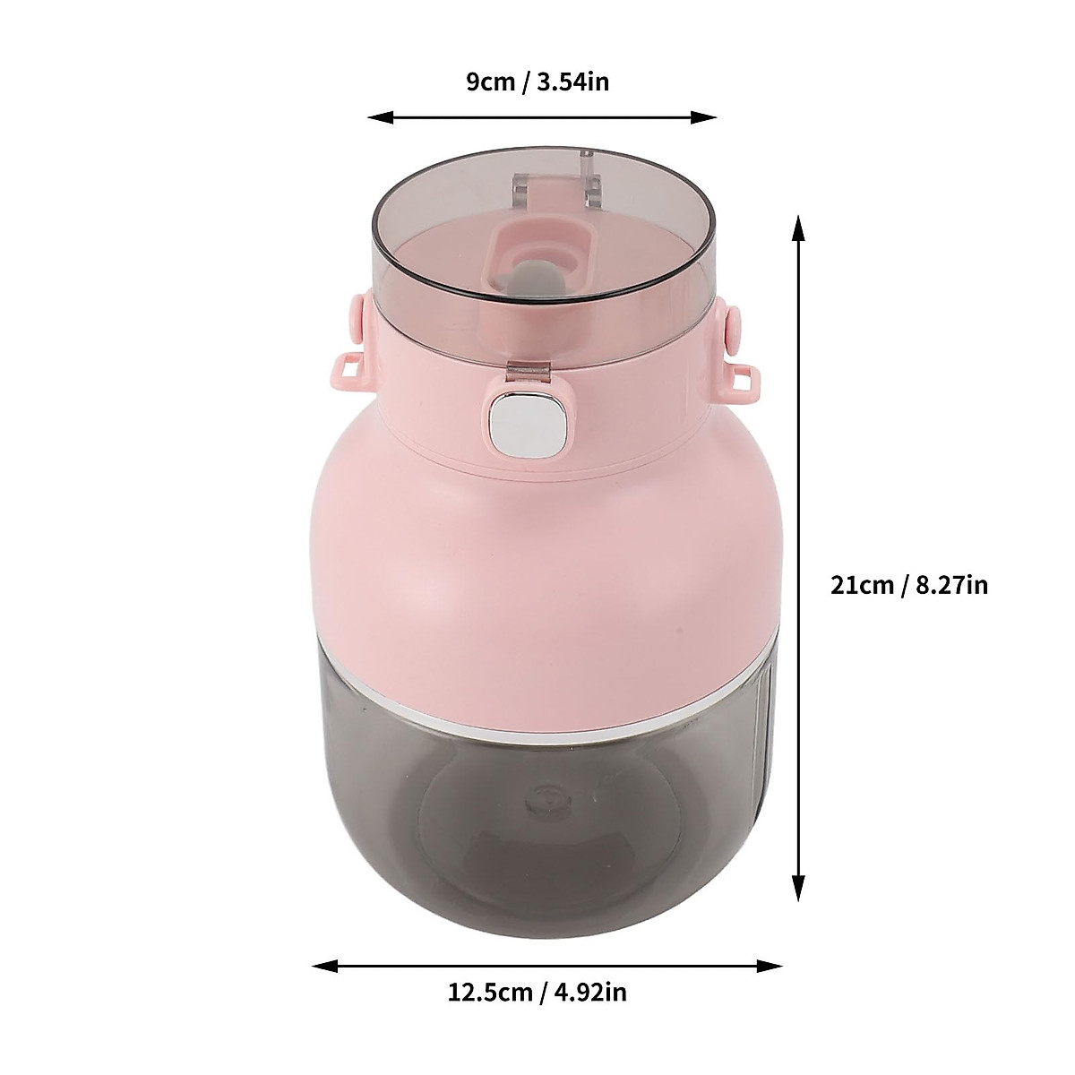 Zerodis Large Capacity Blender Cup, USB Rechargeable, Cordless Convenience, Multi Functional Juicer, Portable and Convenient, Portable Blender Cup, ABS Material, Lithium Battery (Built, Pink