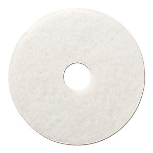 17" Standard Floor Pads, White 5/Pack