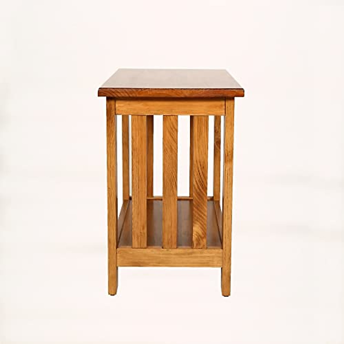 Best Living USA Mission Style Pine End Table, Amish Handcrafted, Wood, Side Table, Bedside Table, Nightstand, Furniture, Made in USA, 22.5