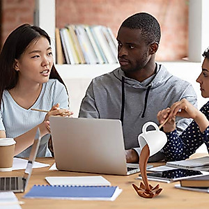 Jetec Floating Coffee Cup Sculpture Decoration Spilling Coffee Cup Sculpture Plastic Pouring Coffee Mugs Pouring Splash Coffee Cup Kitchen Decor for Family Friend Coffee Lover (Brown)