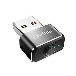 Vaydeer Tiny Mouse Jiggler, T3s Mouse Mover Made of Premium Aluminum Alloy, Longer Life Span, Plug and Play, 100% Undetectable, 3 Natural and Random Tracks, USB Mouse Mover to Boost Your Productivity