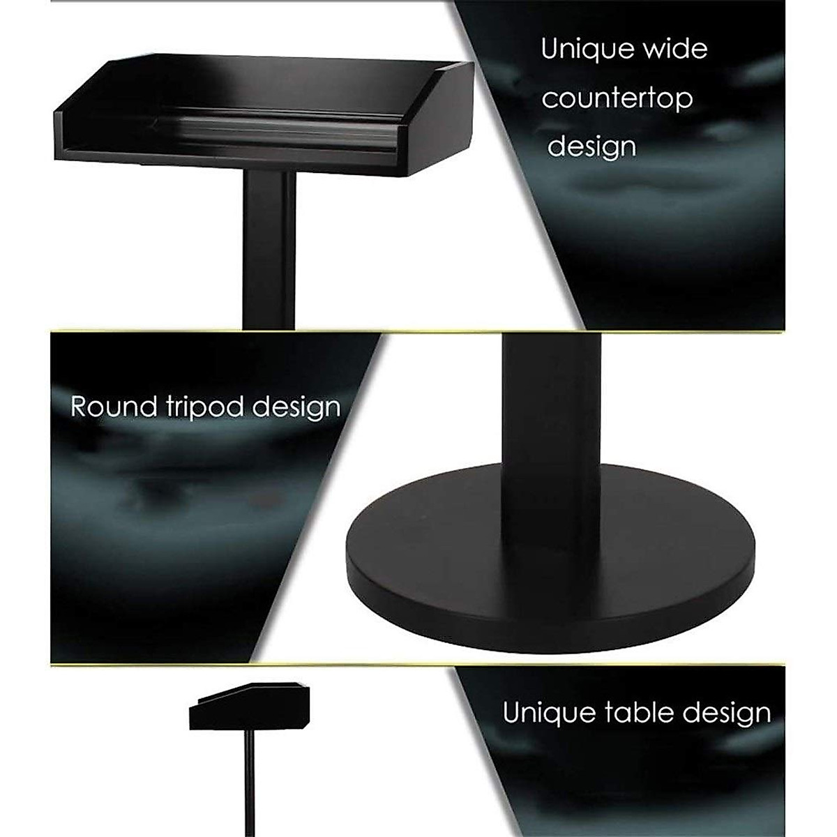 Lectern Podium Stand,Full Floor Lectern Hotel Restaurant Entrance Podium Welcome Table Speaking Stage Master of Ceremonies Office Supplies