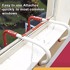 Escape Ladder for Homes, 32FT Retractable Fire Safety Ladder with Wide Steps for Adults and Kids, Portable Emergency Window Exit Kit