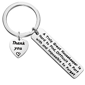 FEELMEM Housekeeper Jewelry Cleaning Squad Housekeeper Gift A Truly Great Housekeeper is Hard to Find Appreciation Gift