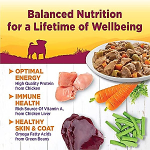 Wellness Petite Entrees Mini Fillets Natural Wet Small Breed Dog Food, Roasted Chicken, Beef, Carrots & Green Beans, 3-Ounce Cup (Pack of 24)