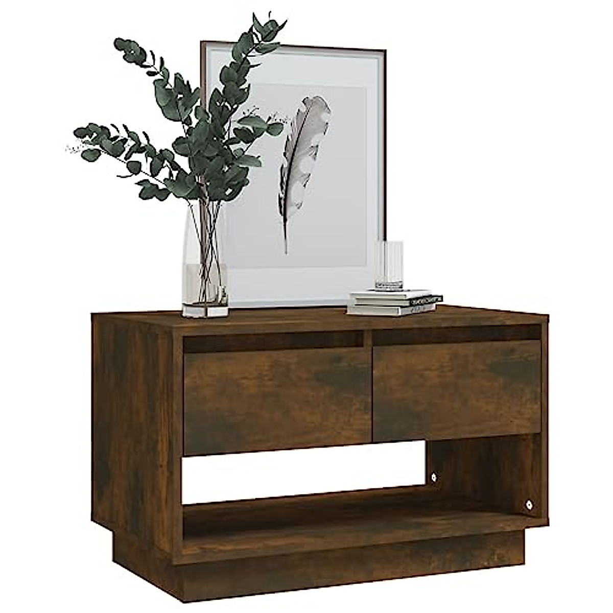 GaRcan TV Cabinet Home Living Room Furniture Stereo HiFi Drawer Cabinet TV Stand Unit Entertainment Centre Grey Sonoma Engineered Wood (Smoked Oak)