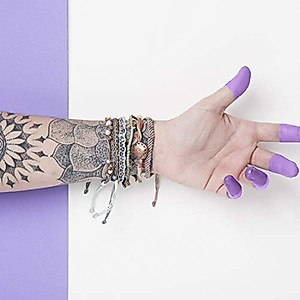 Wakami Earth Handmade Boho Bracelets Set of 7 | Braided Indie Bracelets for Women and Men | Beaded, Stackable, Handmade by Artisans, Waterproof Waxed Thread | DAY