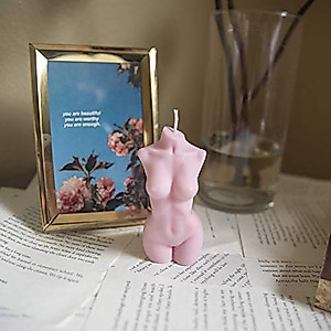 Scented Woman Torso Candle | Gardenia Tuberose | 100% Natural Soy Wax | Gifts for Women or Men | Hand Poured Aromatherapy Candles for Home || Handmade in the USA