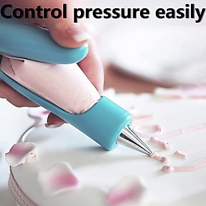 Cake Decorating Pen Tool Kit Pastry Bag DIY Cake Deco Tools Kit Pastry Icing Pen Piping Kit Bags(Blue)