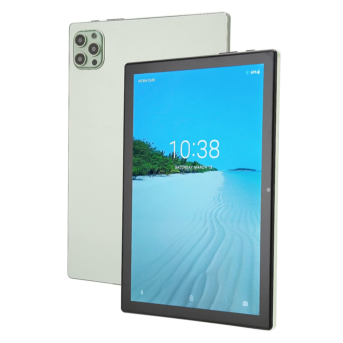 Airshi HD Tablet, 10.1 Inch IPS 2GB RAM 32GB ROM Octa Core CPU 4G LTE 5G WiFi Tablet PC for School (Green)