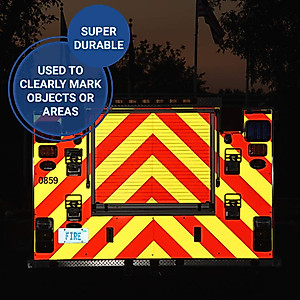 3M 3432 Red Micro Prismatic Sheeting Reflective Tape – 0.5 in. X 15 ft. Non Metalized Adhesive Tape Roll. Safety Tape