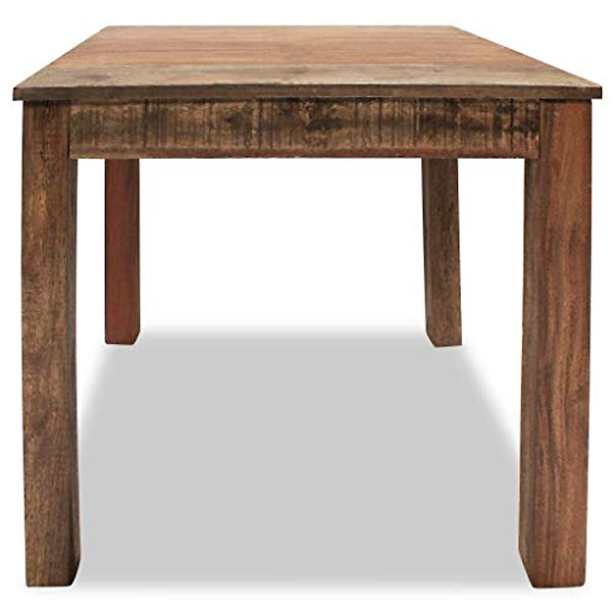 vidaXL Dining Table 32.3" Solid Reclaimed Wood Rustic Room Stand Deck Couch