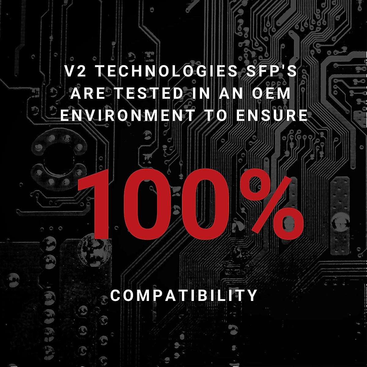 1000BASE-T SFP Compatible with Enterasys, 100 Meters DDM Copper Equivalent to MGBIC-02, SFP to RJ45, V2 Technologies Networking Transceivers