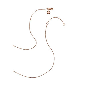 Michael Kors Stainless Steel and Pavé Crystal Heart Pendant Necklace for Women, Color: Rose Gold (Model: MKJ3971791)