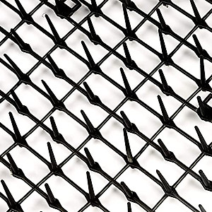 Hmdivor 118"x 11.8" Cat Scat Mat with Spikes, Prickle Strips Digging Stopper Outdoor Deterrent Mat for Indoor Garden Includes 8 Garden Staples