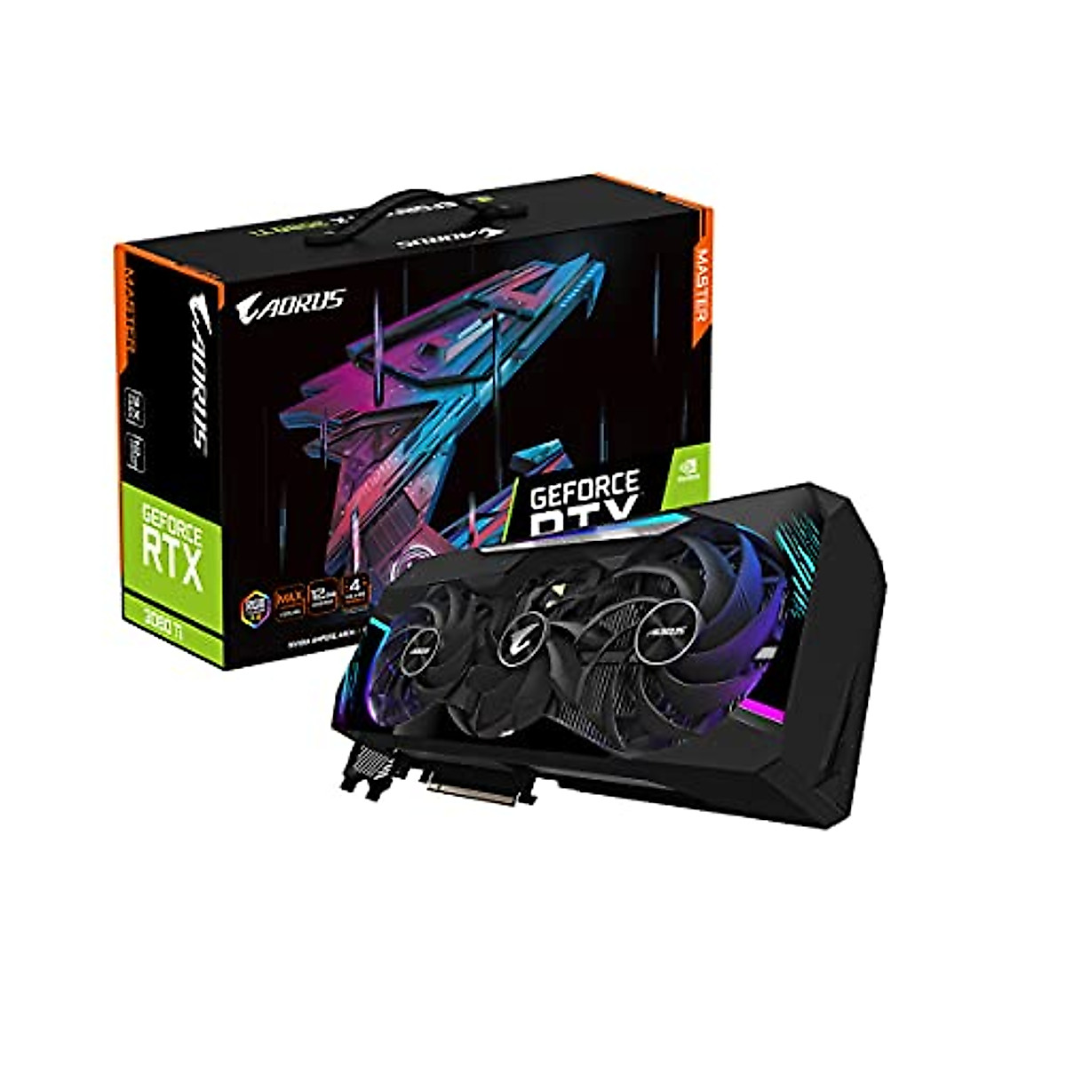 Gigabyte AORUS GeForce RTX 3080 Ti Master 12G Graphics Card, Max Covered Cooling, 12GB 384-bit GDDR6X, GV-N308TAORUS M-12GD Video Card