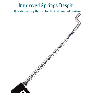 ttmagic 2Pcs Recliner Cables Replacement D-Ring Pull Handle, Metal Recliner Release Cable, Exposed Cable Length 4.9", Total Length 33.7", Fit Ashley and Most Recliner