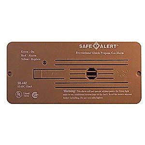 Marinetech Safe T Alert 30-442-P-BR Classic Propane/LP Gas Alarm - 12V, 30 Series Flush Mount, Brown