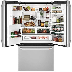 Cafe CYE22TP2MS1 22.2 cu. ft. Smart French Door Refrigerator in Stainless Steel, Counter Depth and ENERGY STAR