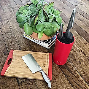 Jean-Patrique Cleaver Butcher Knife - Single Forged with Razor Sharp Edge Cleaver Knife - Kitchen Chopping Knife Meat Cleaver 6.7"/17cm