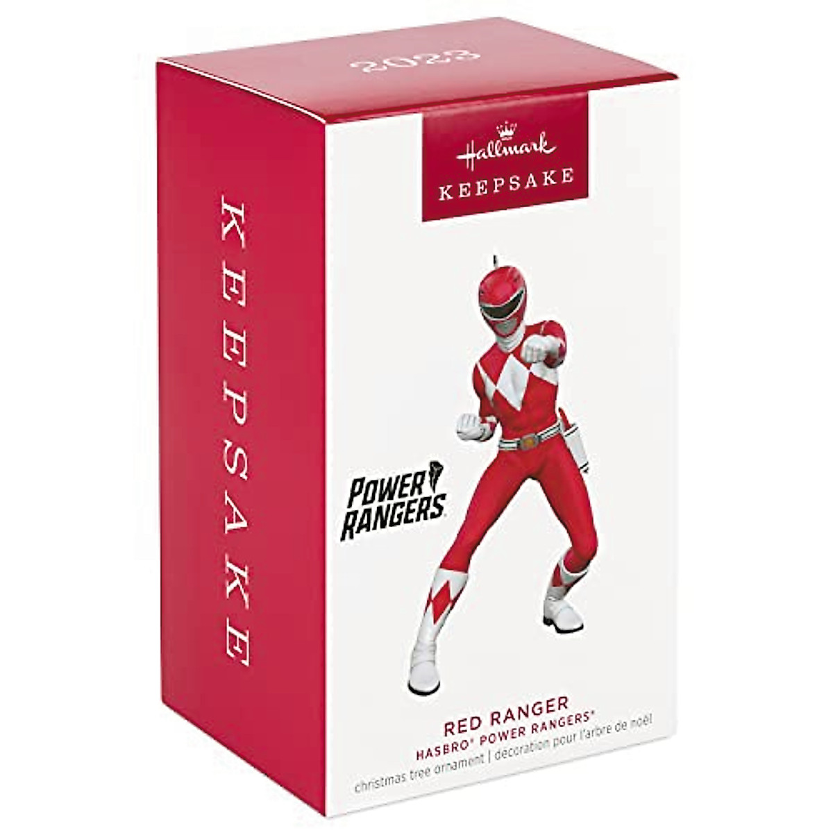 Hallmark Keepsake Christmas Ornament 2023, Hasbro Power Rangers Red Ranger, Gifts for Kids
