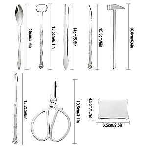 Seafood Tools Set Seafood Tool Set with Storage Bag Crab Nut Lobster Crackers Opener Shellfish Lobster Leg Sheller Kitchen Kits Pack of 8 Crab/Nut Cracker