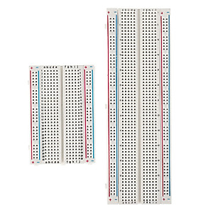 BOJACK 1Pcs 803 Tie points and 1 Pcs 400 Tie Points Solderless Breadboard and 65 Pcs Flexible Breadboard Jumper Wires and 6PCS 170 Points Mini Solderless Breadboard