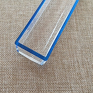 8 Inch 5X Blue Raised Domed Bar Magnifier 7513B with Reading Tracking Line Optical Tool Bar Magnifying Glass