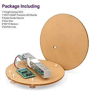 HX711 Digital Load Cell Weight Sensor AD Converter Breakout Module +5KG Portable Electronic Kitchen Scale Module for Arduino Scale