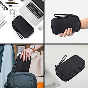 CAOODKDK Electronics Accessories Organizer Pouch Bag, Travel Universal Organizer for Cable, Charger, Phone, SD Card, Business Travel Gadget Bag