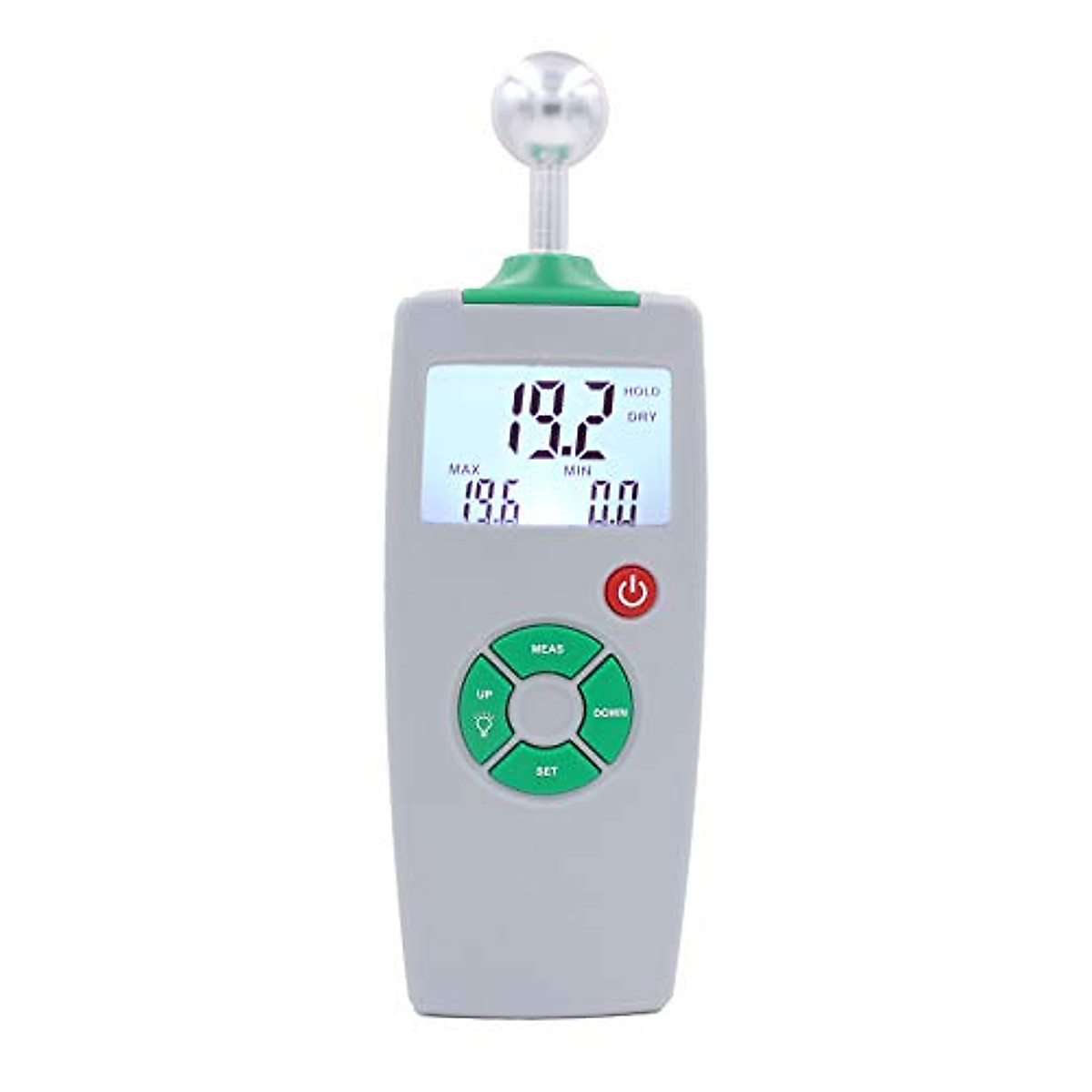 Pinless Wood Moisture Meter, CD-200 Digital Moisture Detector Moisture Tester Water Leak Detector, Backlit LCD Display With Ball Probe Measuring Wood Building Mater Firewood Walls Paper Floor